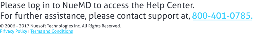 NueMD Help Center